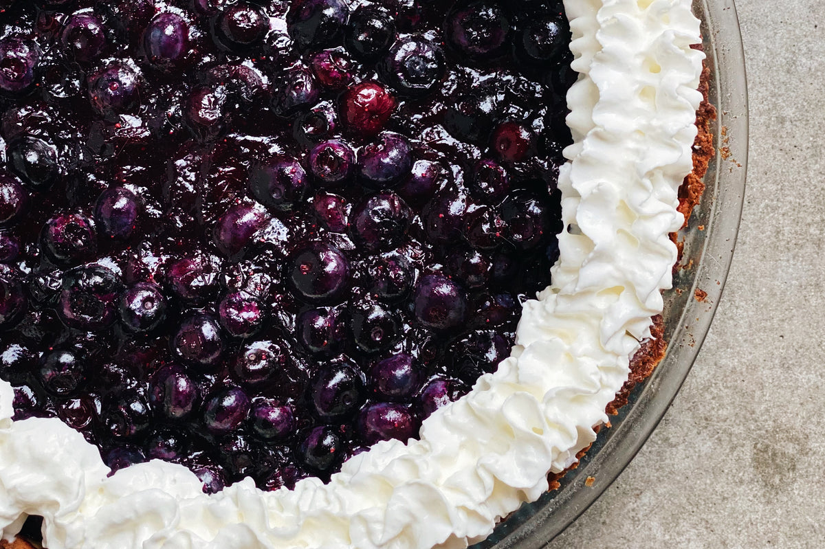 Open Faced Blueberry Pie – Flourist