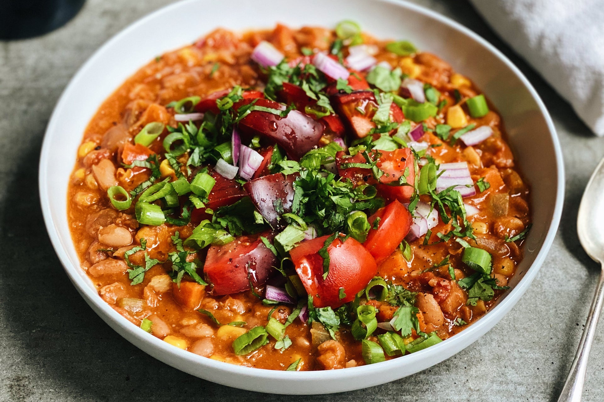 Pinto Bean Vegetable Chili – Flourist