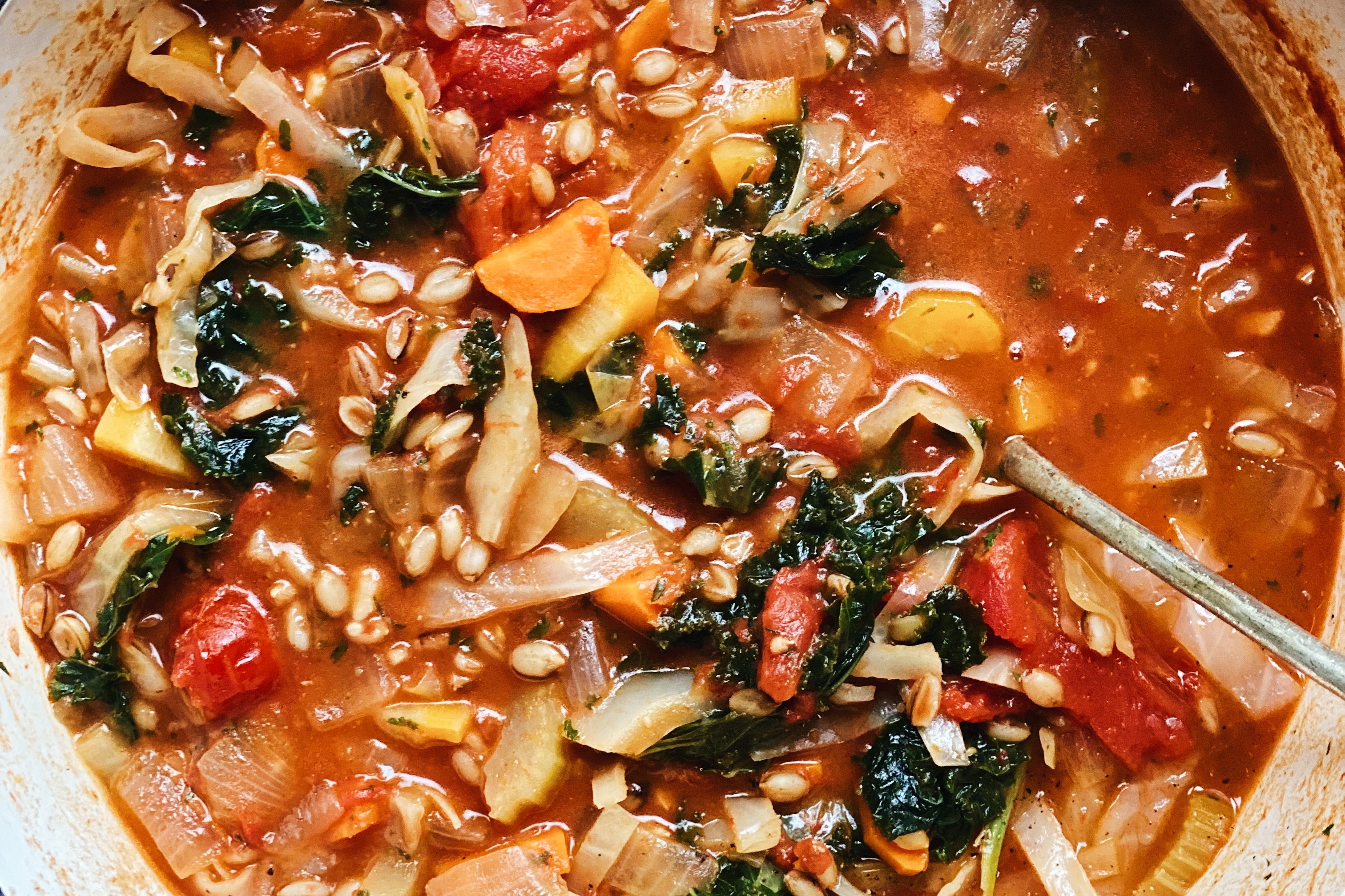 Miso Vegetable Barley Soup – Flourist