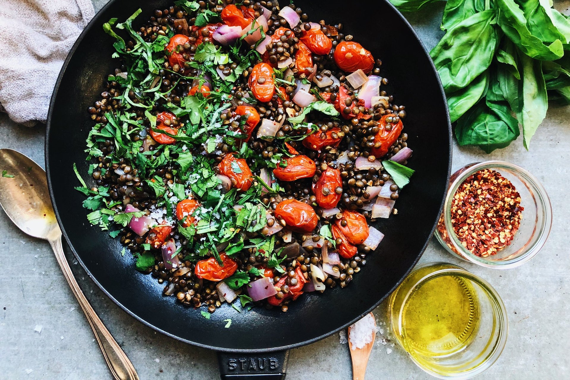 20 Minute French Lentil Hash – Flourist