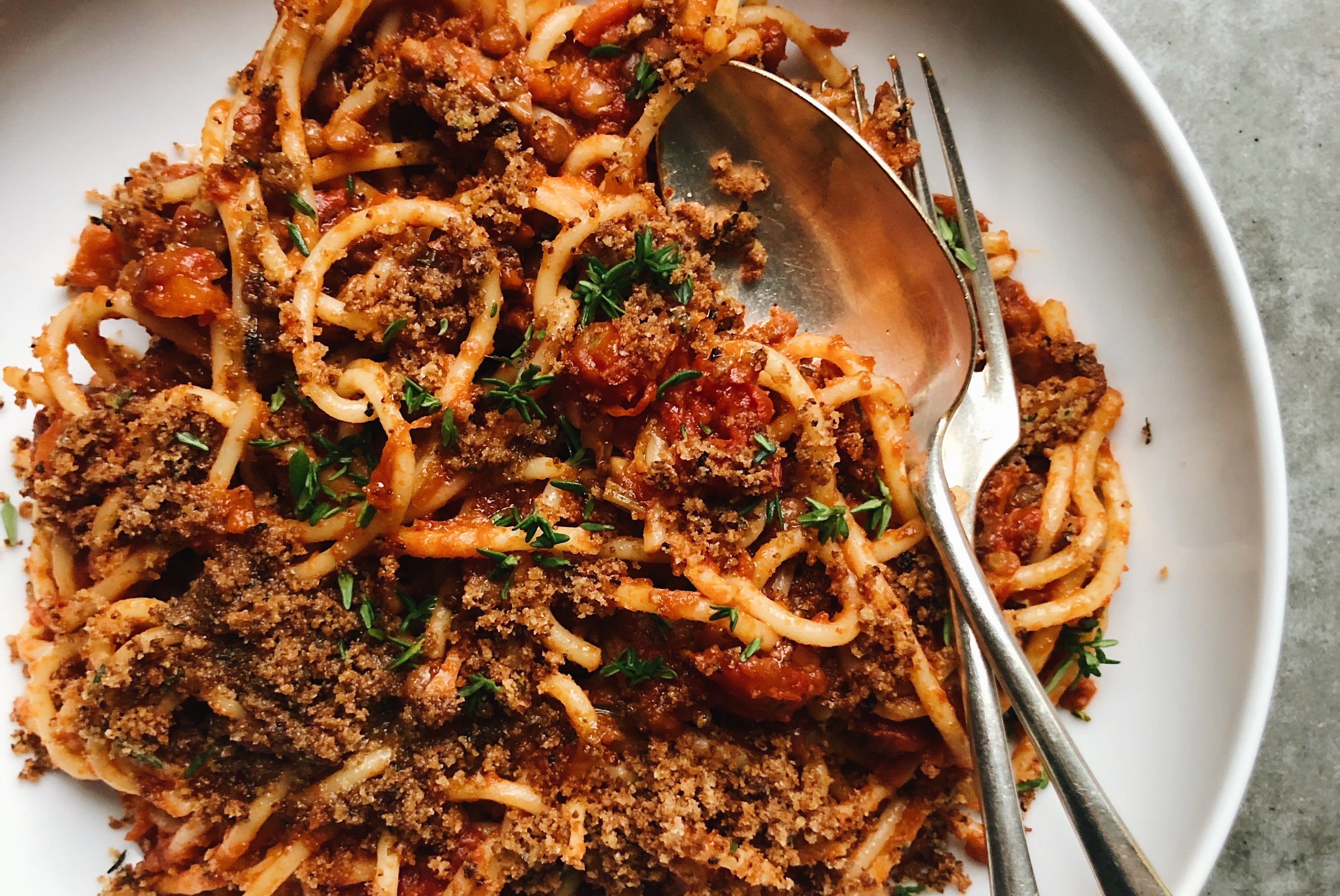 French Lentil Bolognese – Flourist