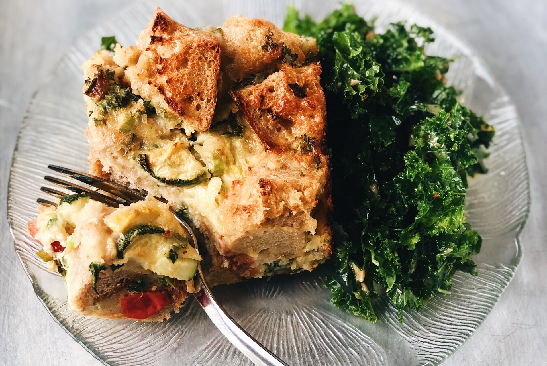 Roasted Vegetable Strata – Flourist