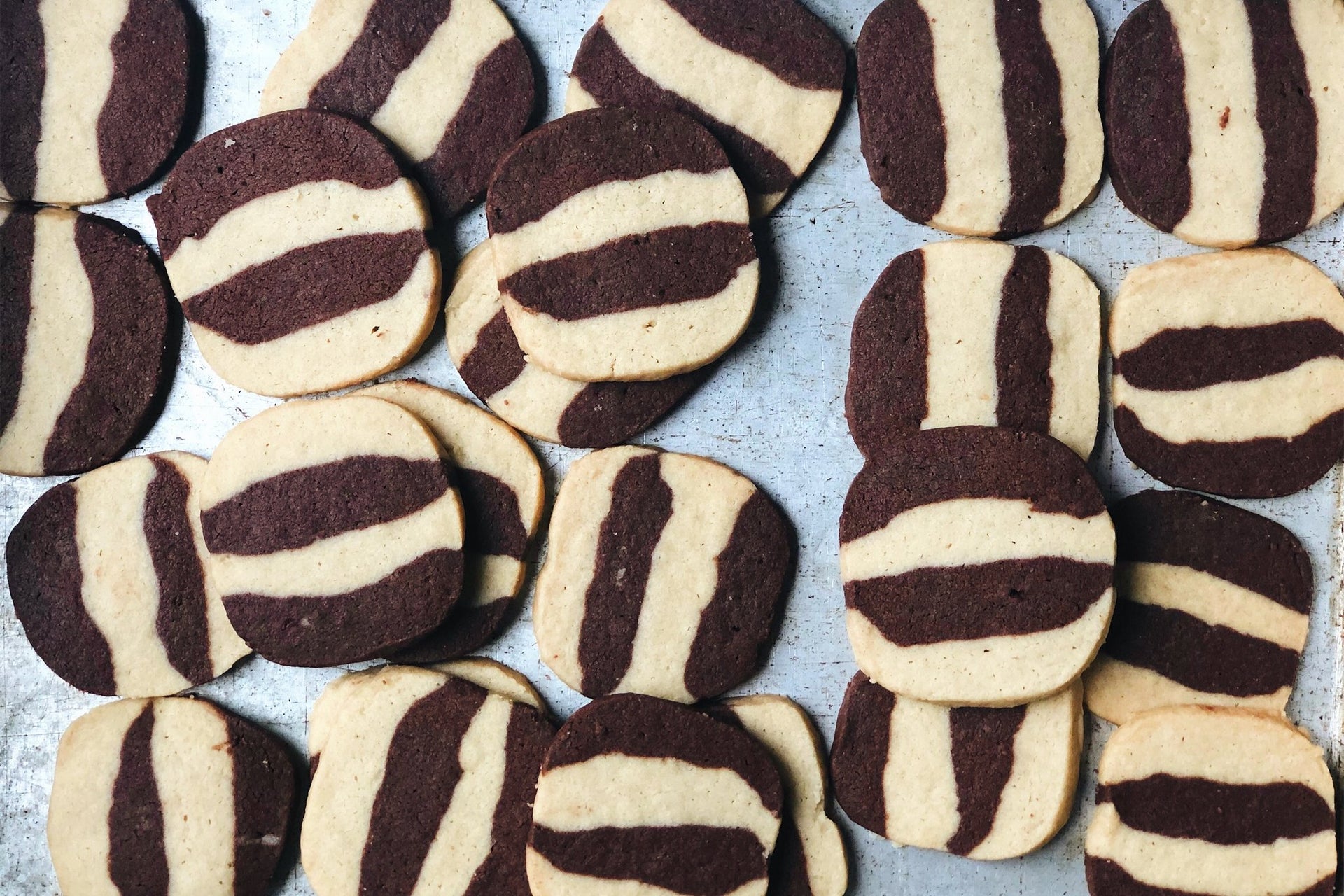 Zebra-Striped Shortbread Cookies – Flourist